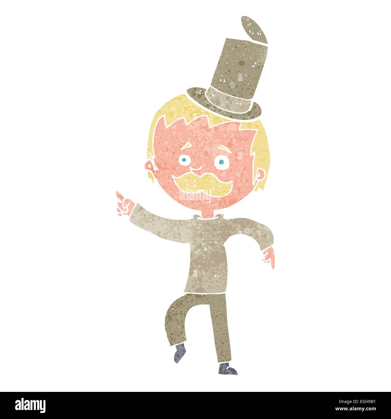 cartoon man in broken old hat Stock Vector Image & Art - Alamy