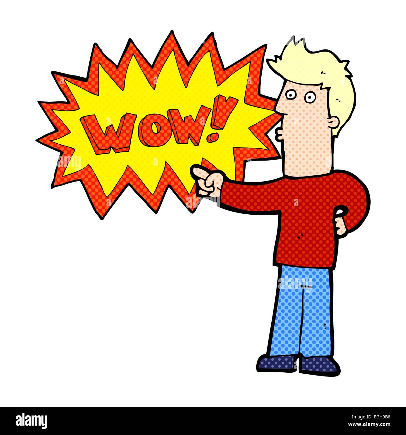 cartoon amazed man Stock Vector Image & Art - Alamy