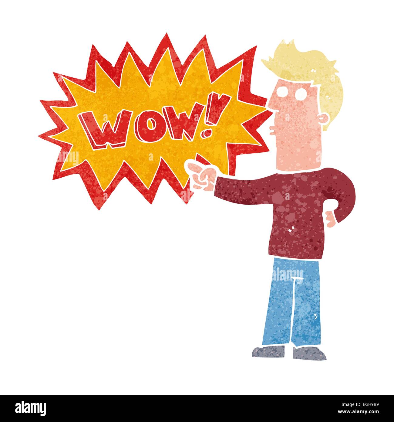 cartoon amazed man Stock Vector Image & Art - Alamy