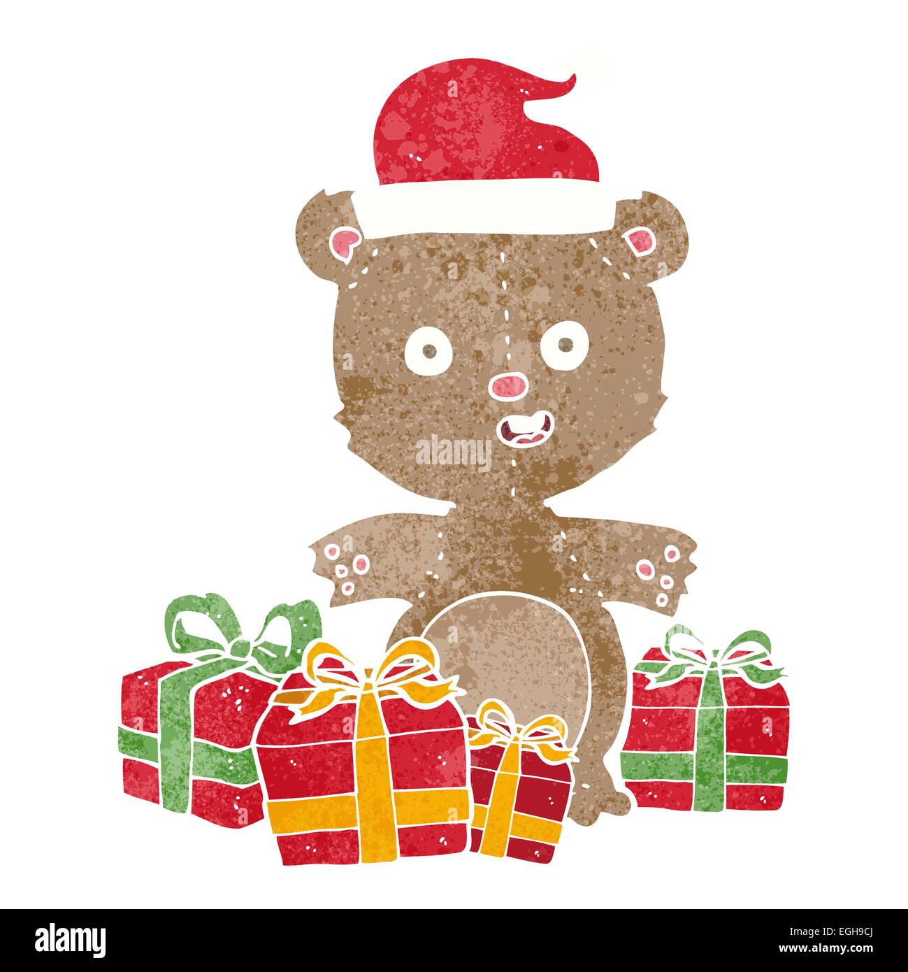 cartoon christmas teddy bear Stock Vector Image & Art - Alamy