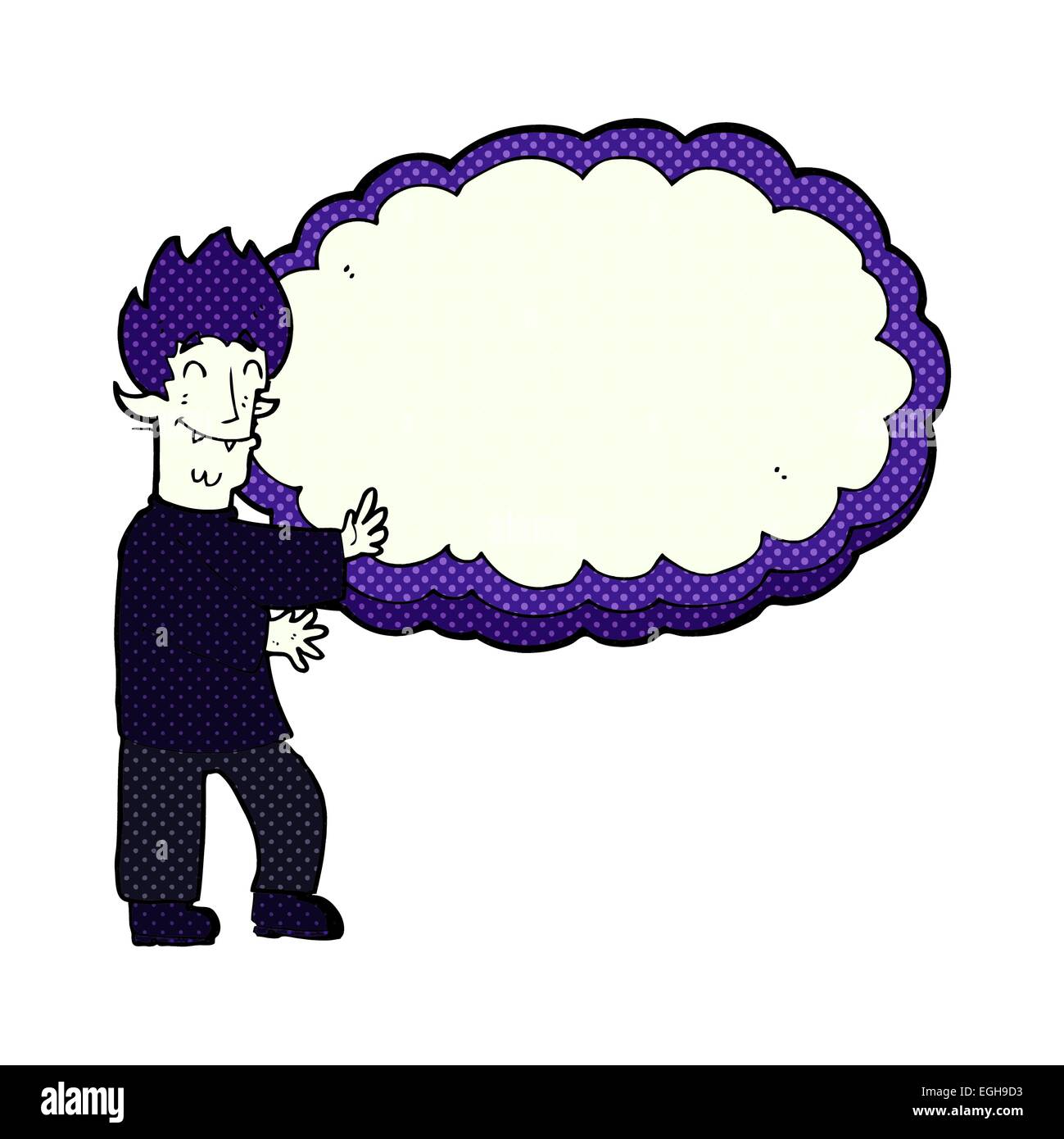 Cartoon vampire bubble hi-res stock photography and images - Alamy