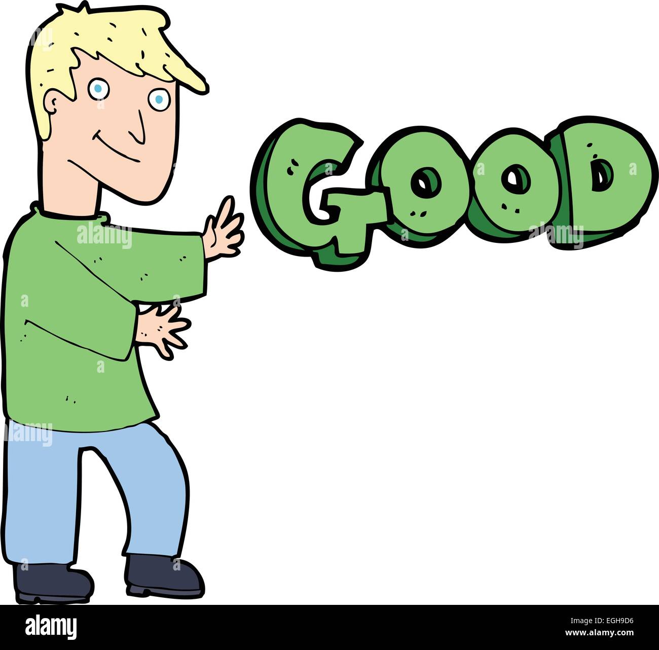 cartoon man doing good Stock Vector Image & Art - Alamy