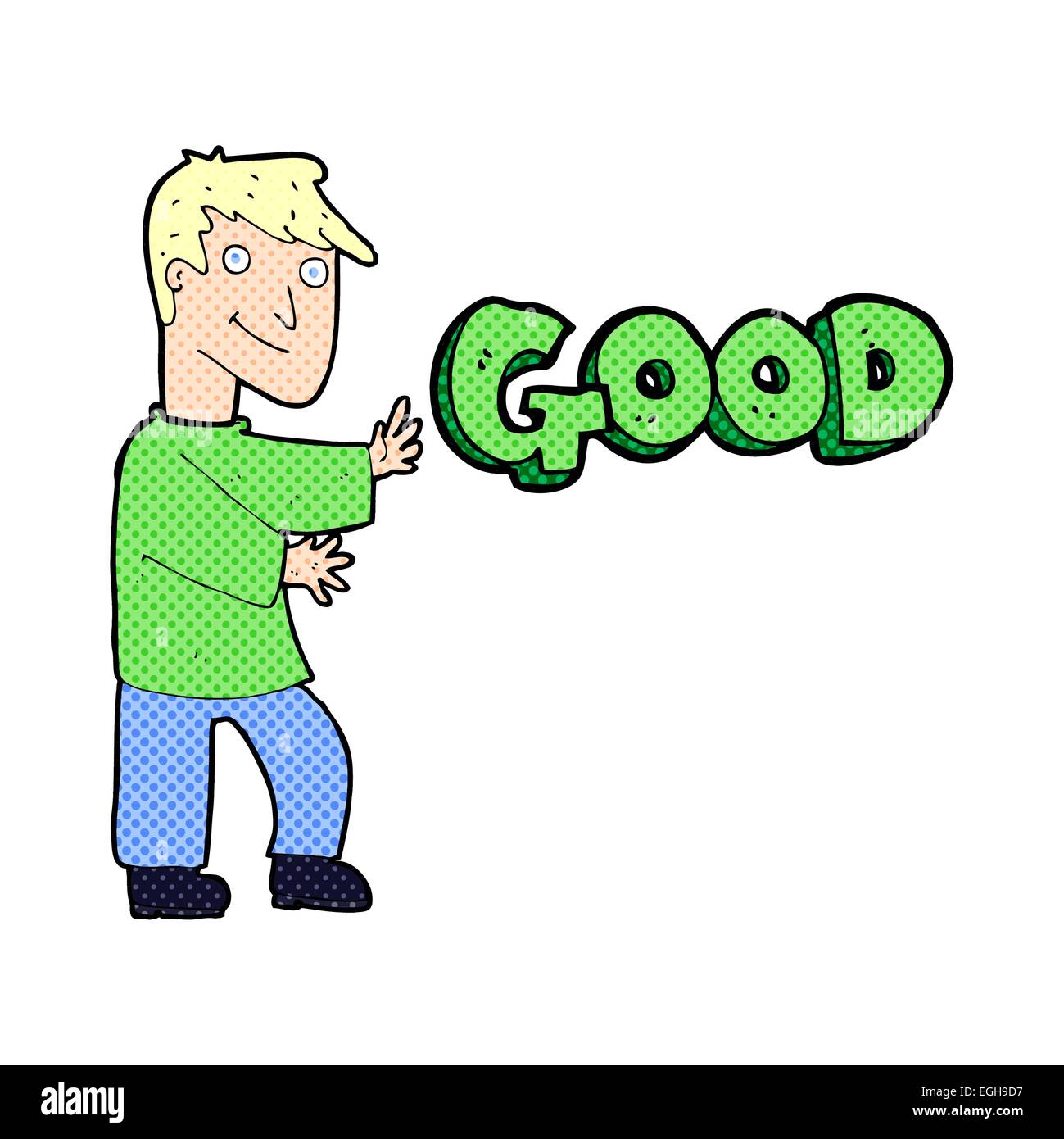 cartoon man doing good Stock Vector Image & Art - Alamy