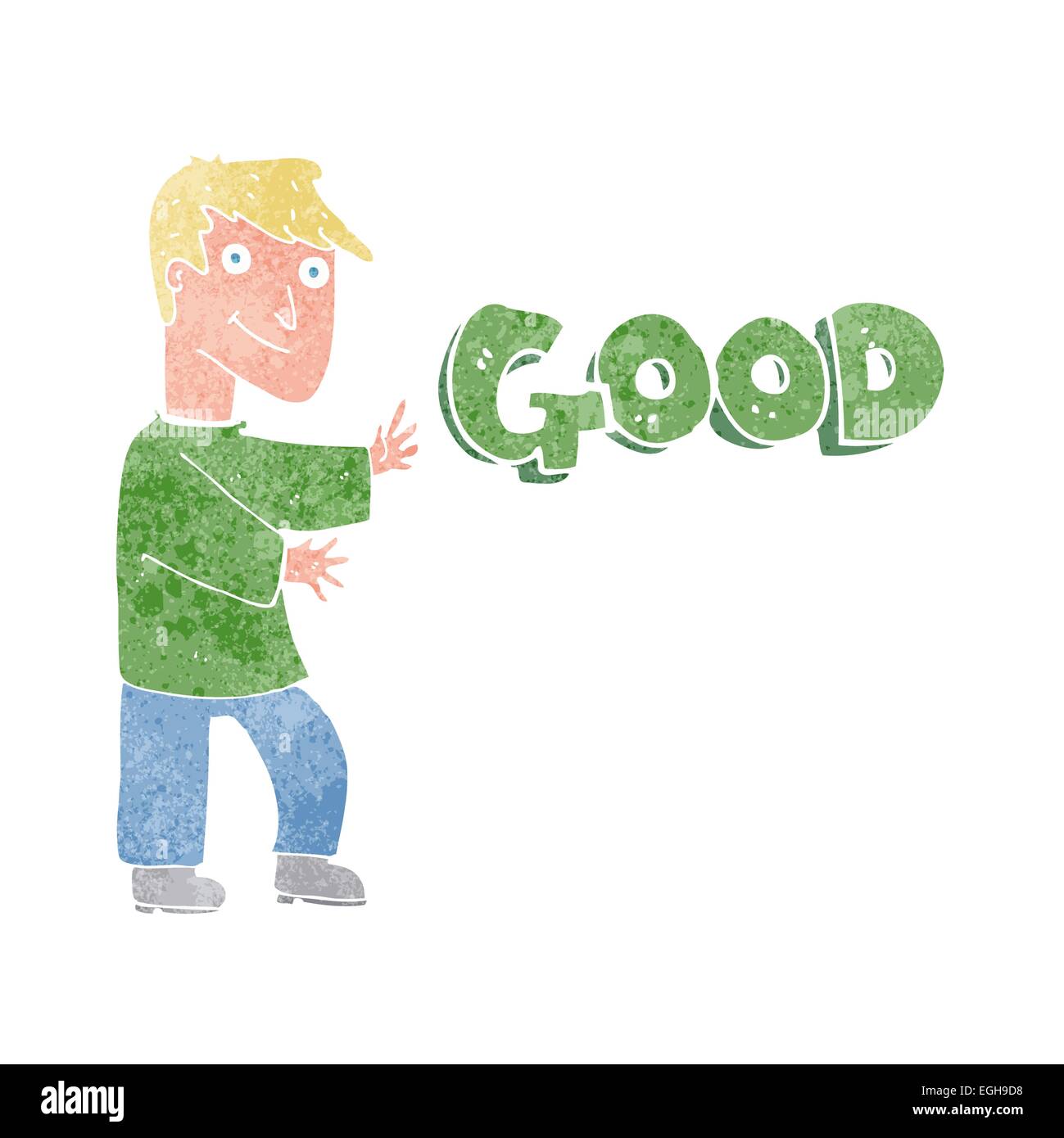 cartoon man doing good Stock Vector Image & Art - Alamy