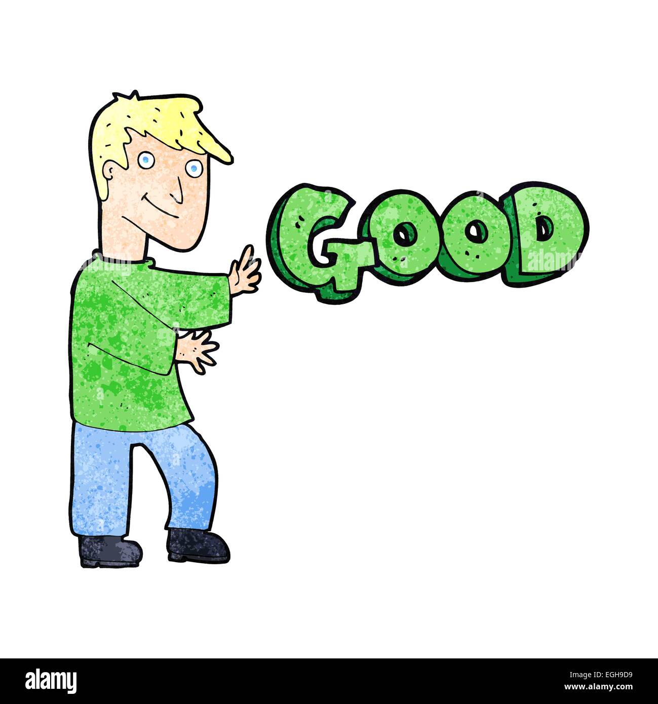 cartoon man doing good Stock Vector Image & Art - Alamy