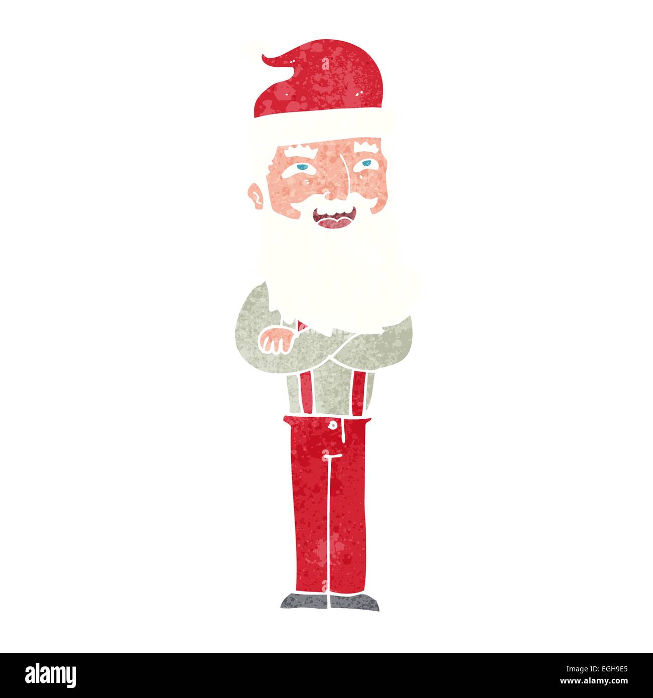 cartoon hipster santa clause Stock Vector Image & Art - Alamy