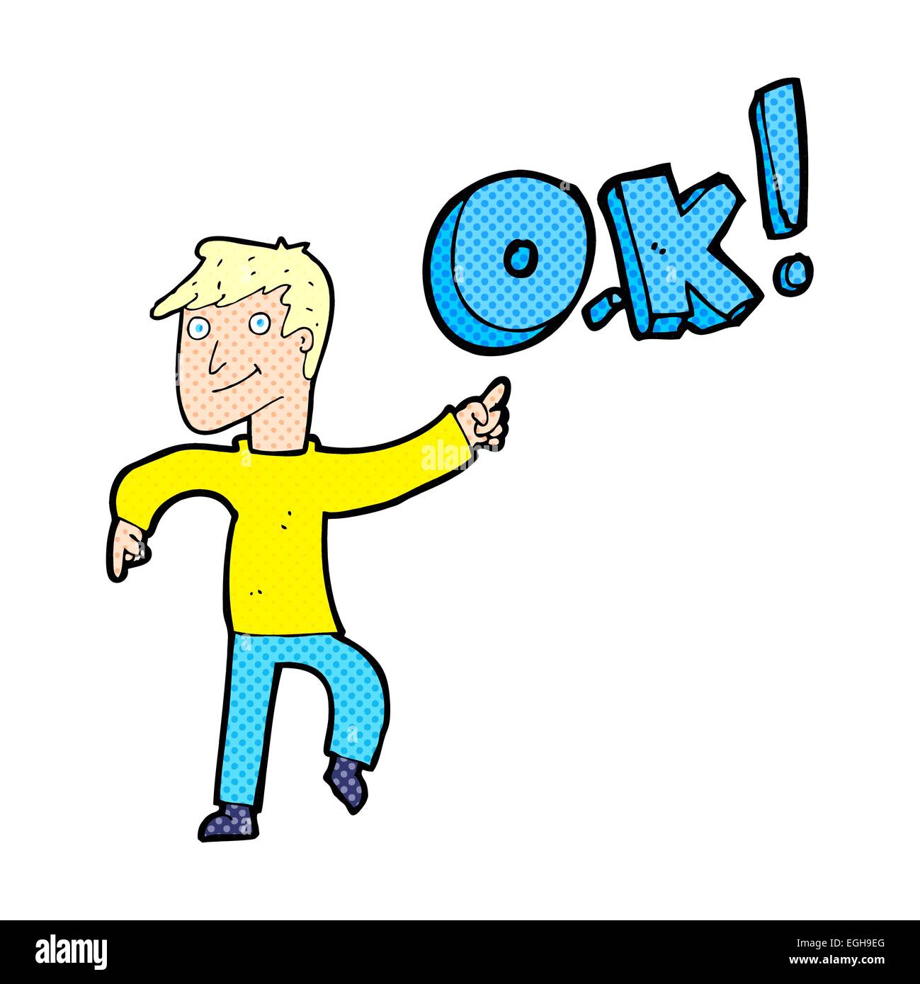cartoon man thinking OK Stock Vector Image & Art - Alamy