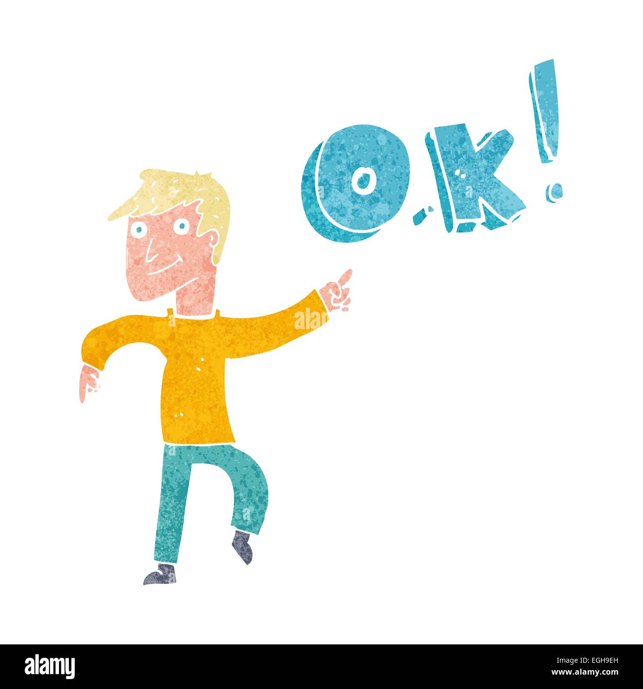 cartoon man thinking OK Stock Vector Image & Art - Alamy
