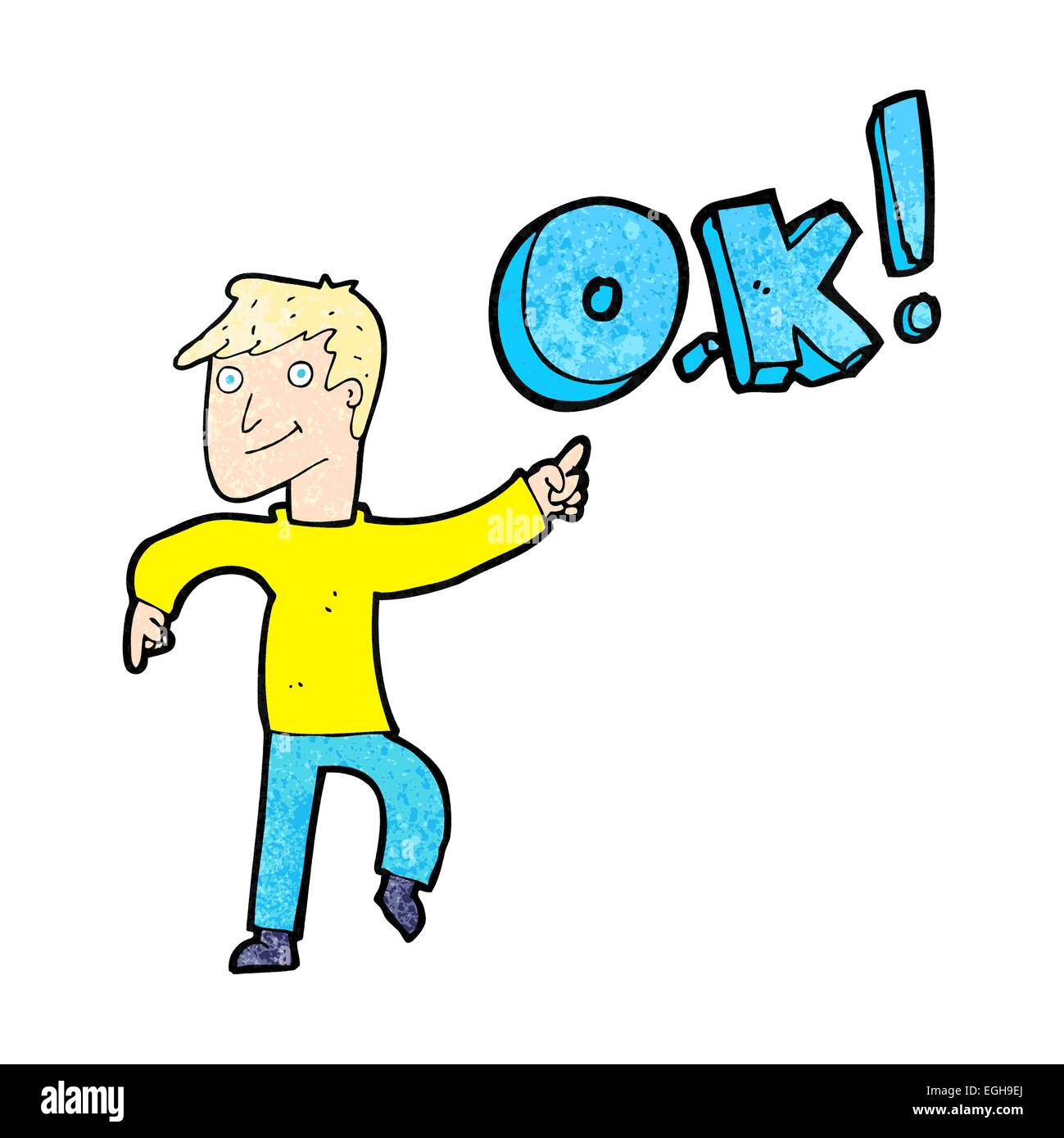 cartoon man thinking OK Stock Vector Image & Art - Alamy