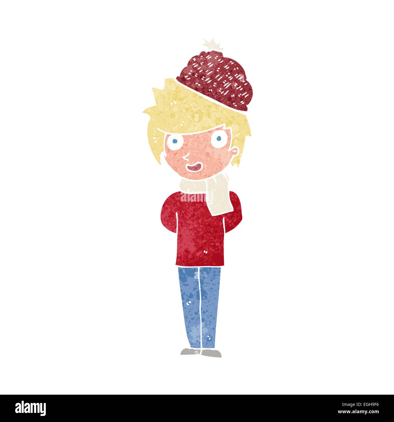 cartoon winter man Stock Vector Image & Art - Alamy