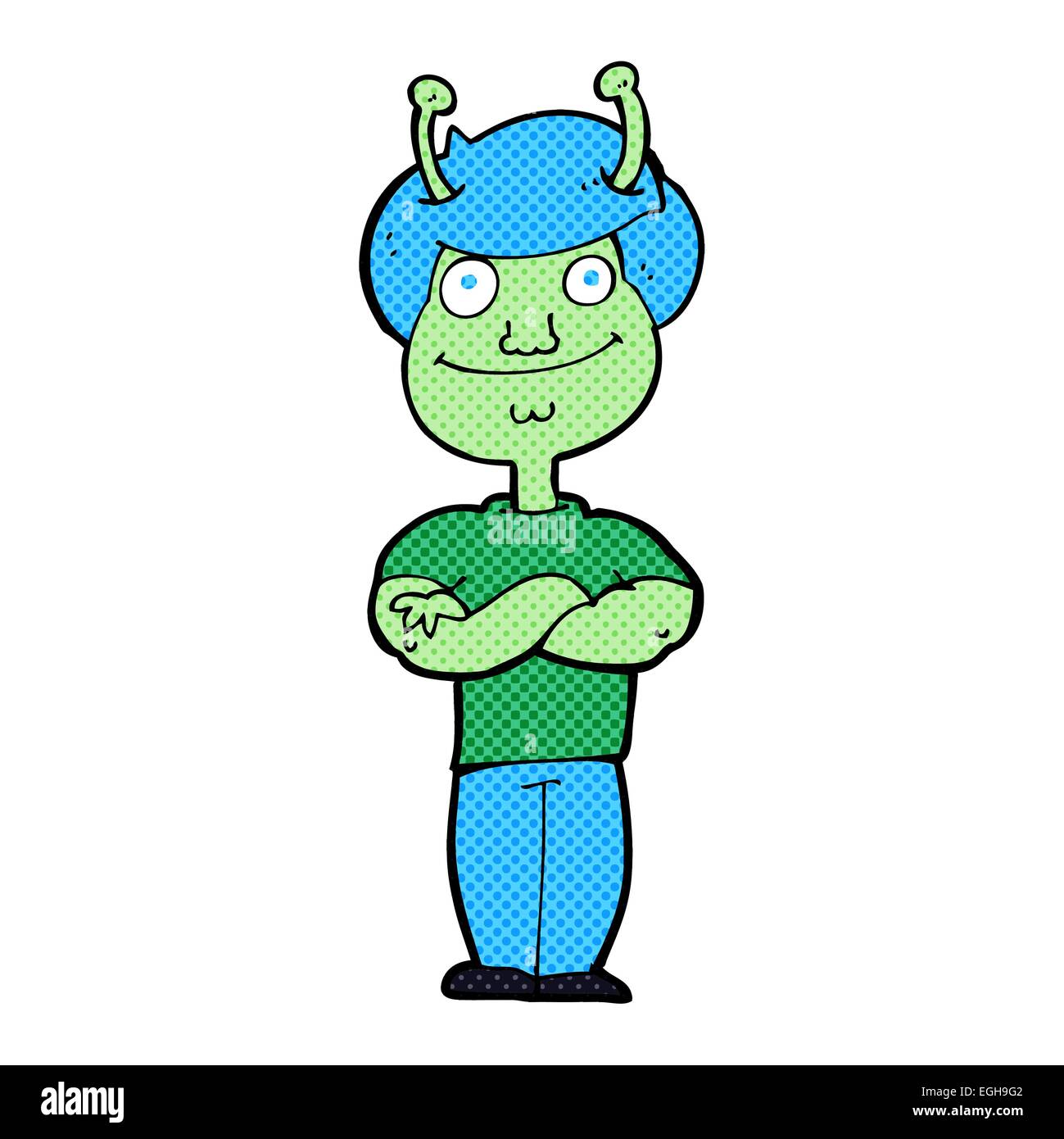 cartoon space alien Stock Vector Image & Art - Alamy