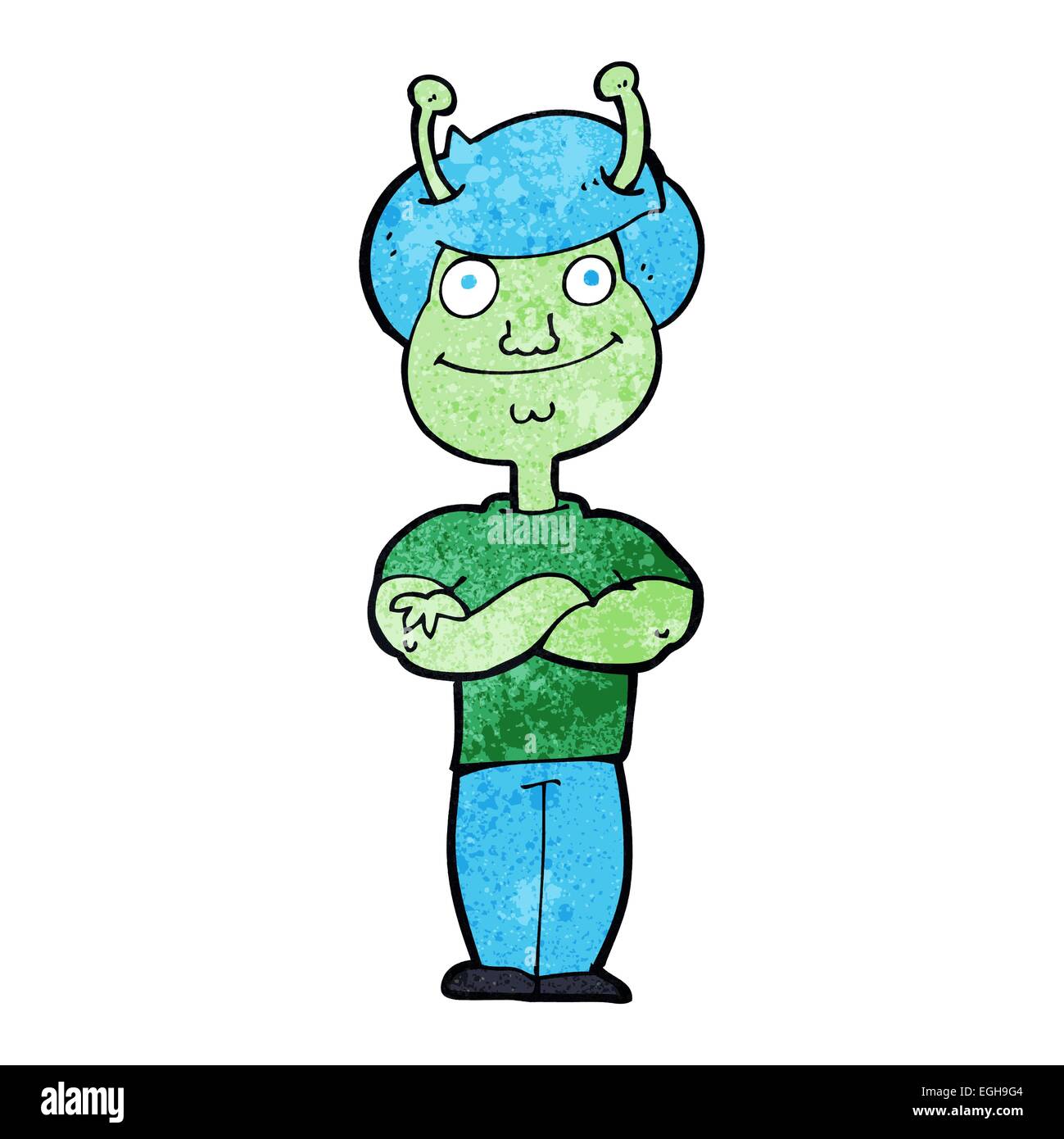 cartoon space alien Stock Vector Image & Art - Alamy