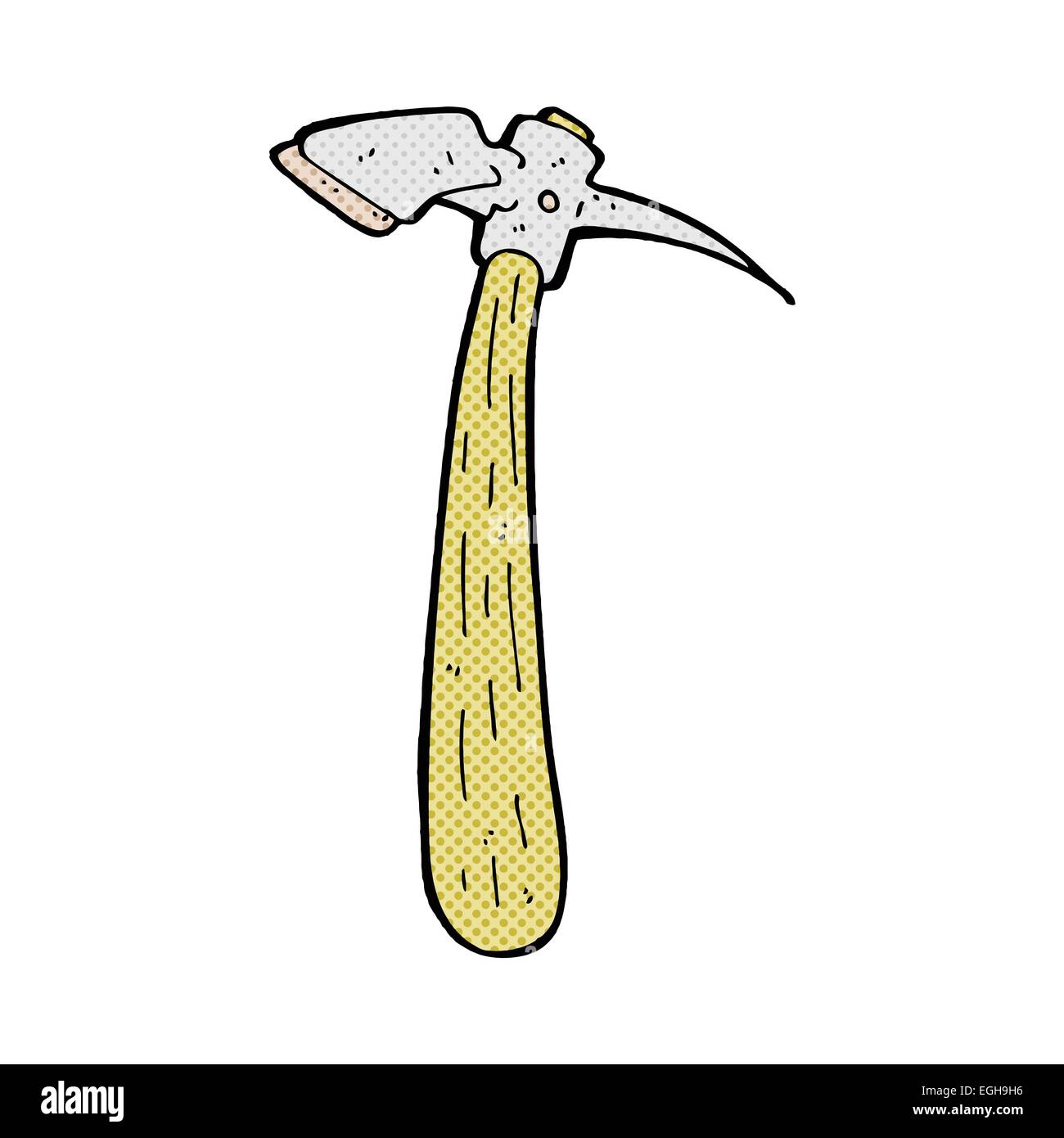 retro comic book style cartoon pick axe Stock Vector Image & Art - Alamy
