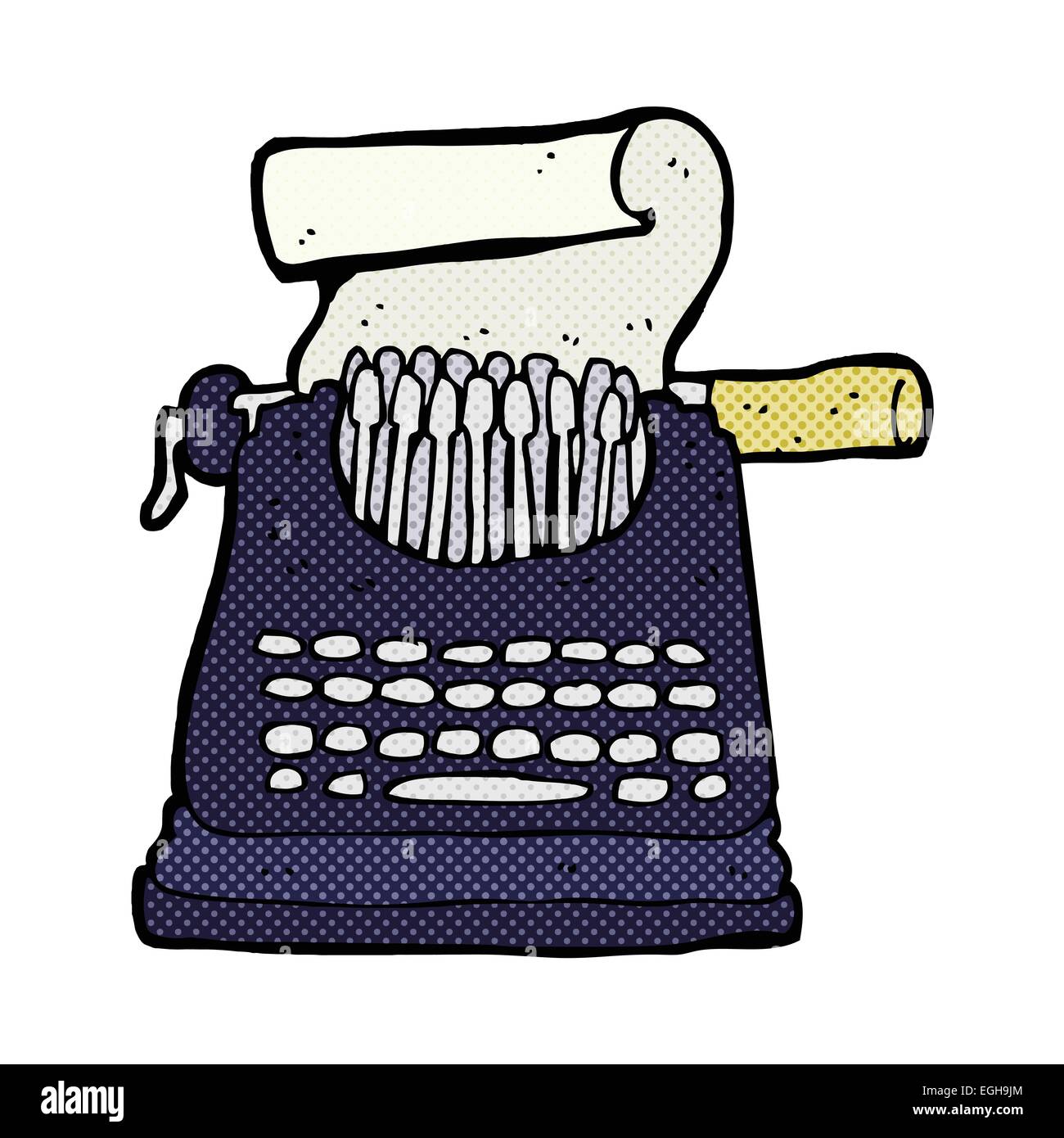 retro comic book style cartoon typewriter Stock Vector Image & Art - Alamy