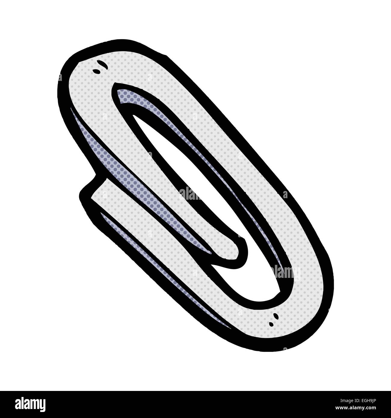 retro comic book style cartoon paperclip Stock Vector Image & Art - Alamy