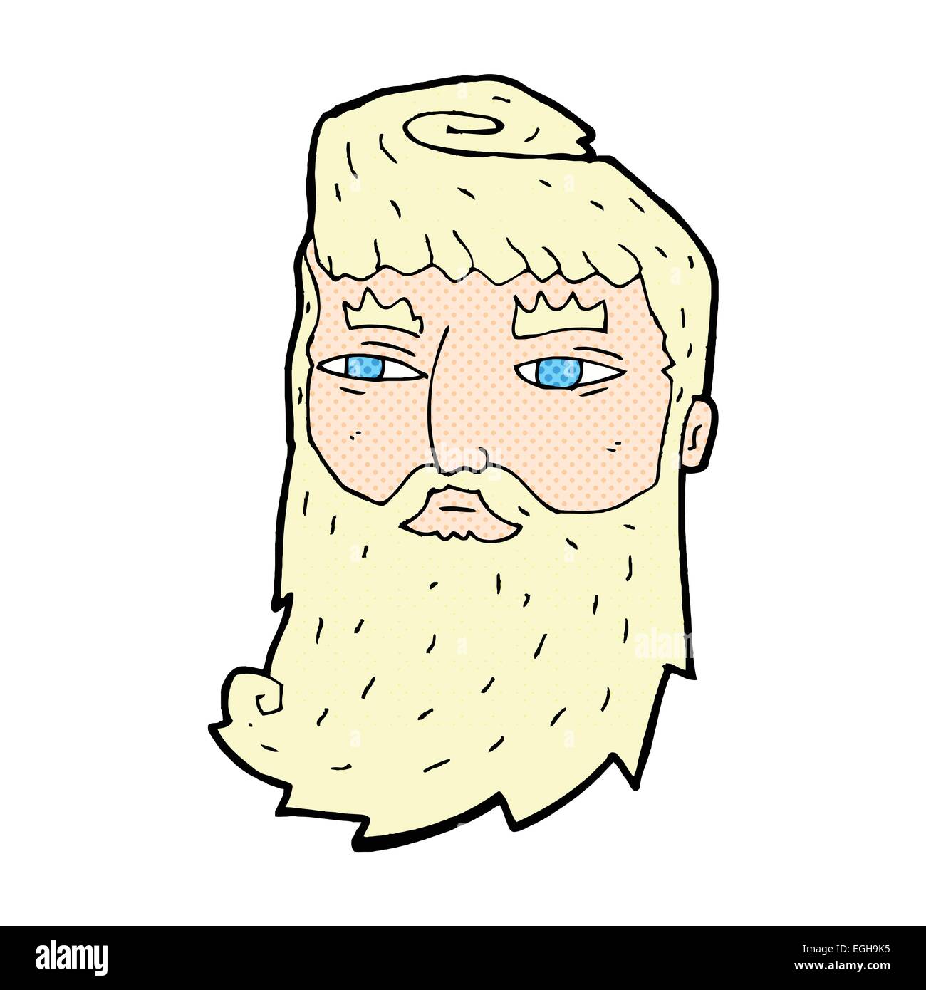 retro comic book style cartoon bearded man Stock Vector Image & Art - Alamy