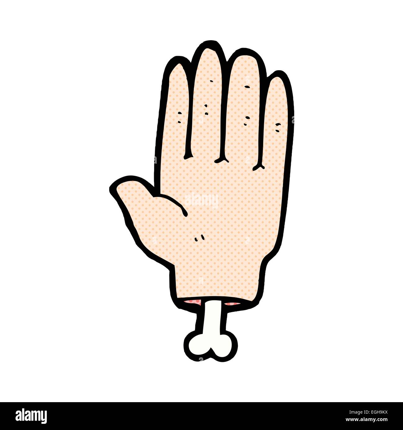 retro comic book style cartoon hand Stock Vector Image & Art - Alamy