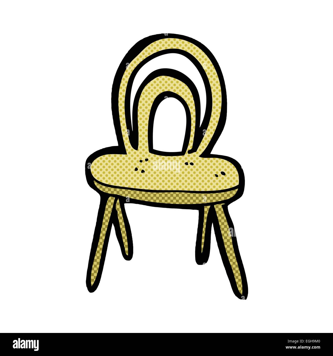 retro comic book style cartoon chair Stock Vector Image & Art - Alamy