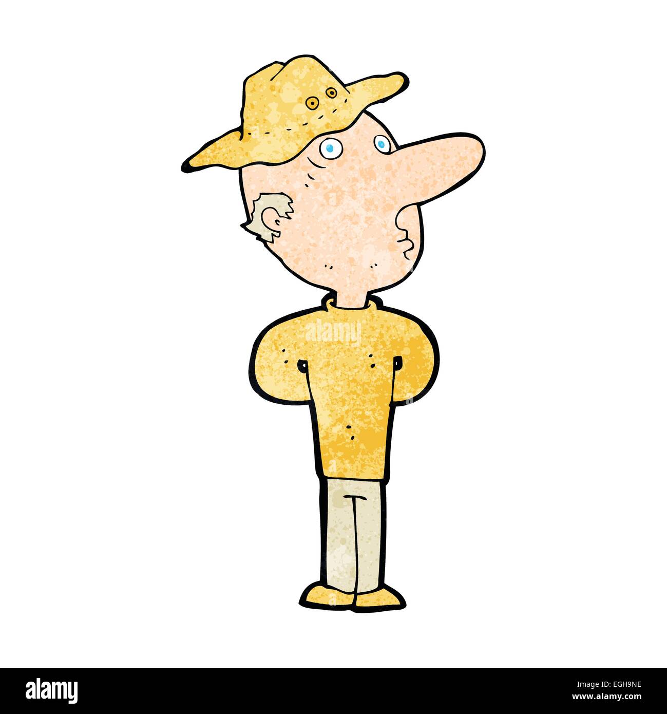 cartoon man wearing hat Stock Vector Image & Art - Alamy