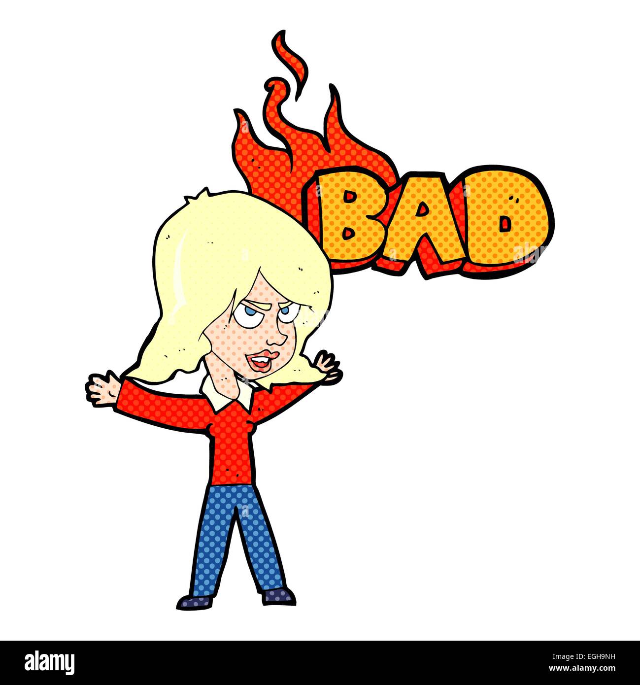 cartoon bad woman Stock Vector Image & Art - Alamy