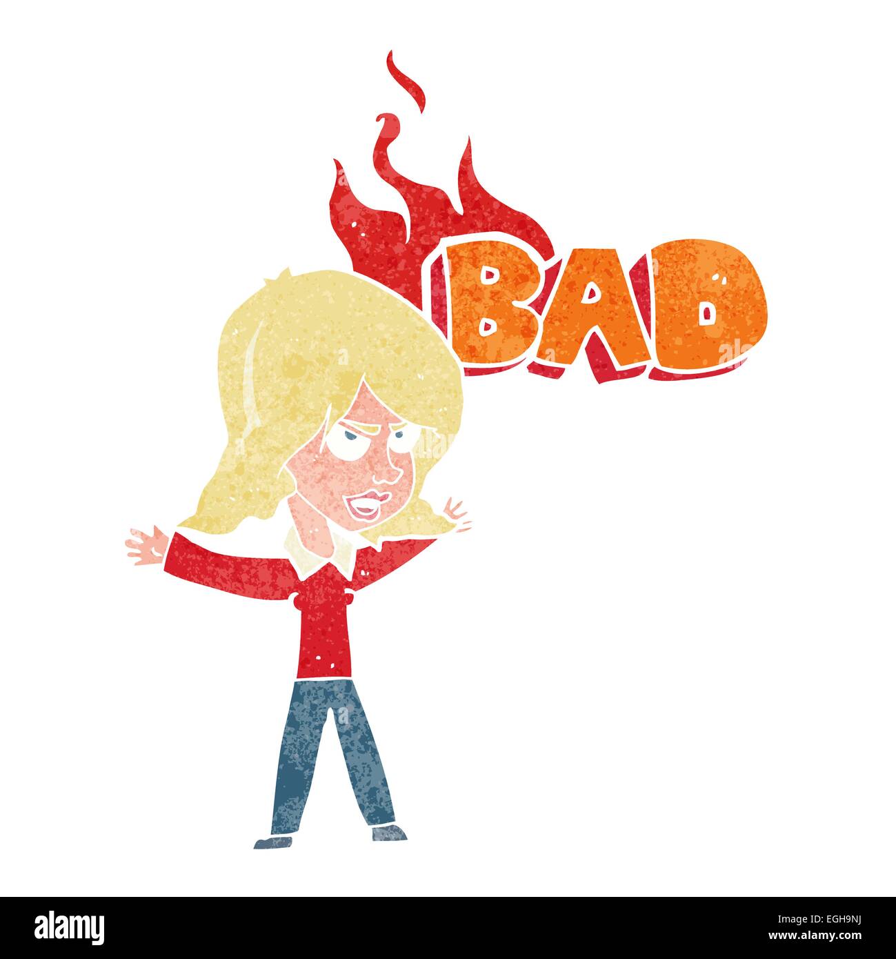 cartoon bad woman Stock Vector Image & Art - Alamy