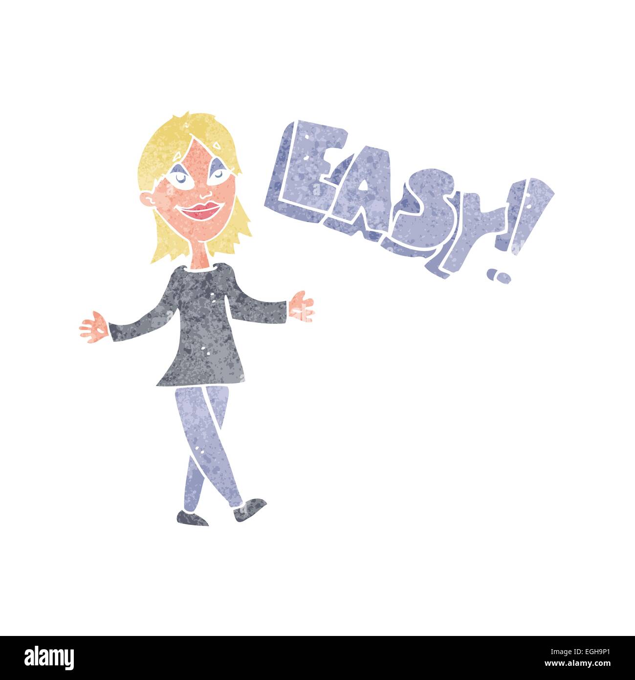 cartoon woman confident in her abilities Stock Vector Image & Art - Alamy