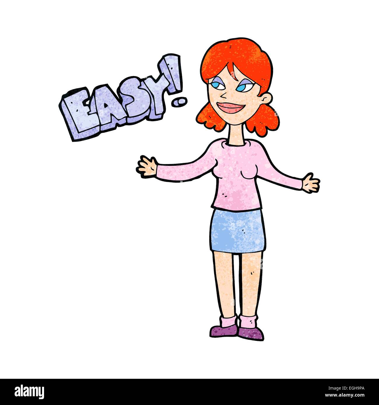 cartoon woman confident in her abilities Stock Vector Image & Art - Alamy