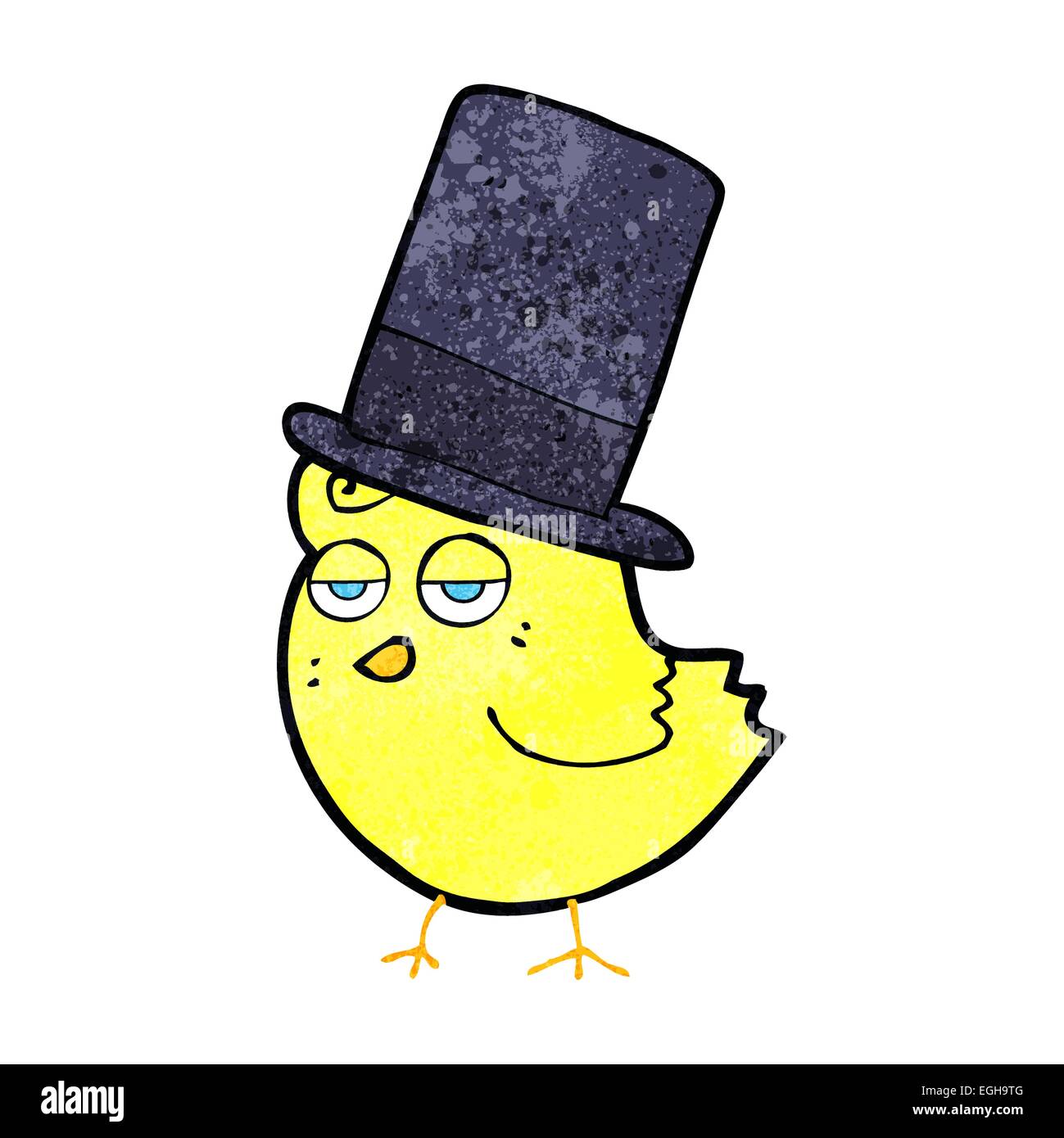 Cartoon bird in top hat Stock Vector Images - Alamy