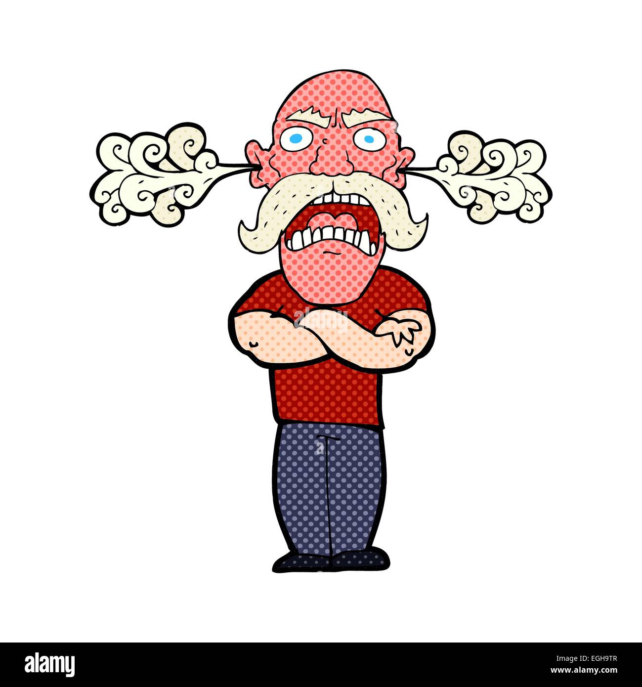 Angry Face Cartoon Steam