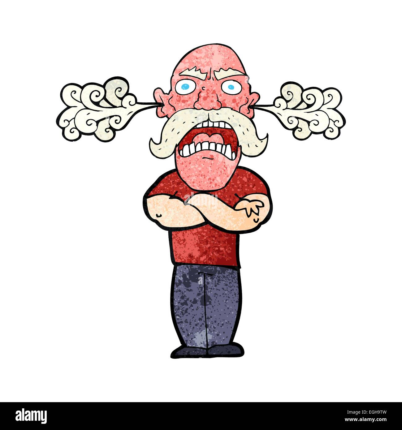 Red Faced Angry Man