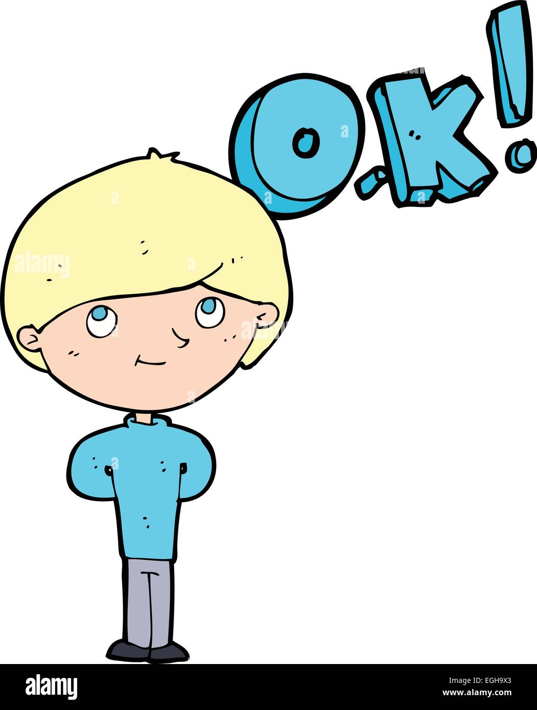 cartoon man thinking OK Stock Vector Image & Art - Alamy