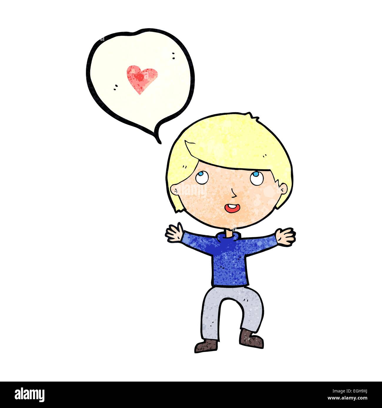 cartoon man in love Stock Vector Image & Art - Alamy