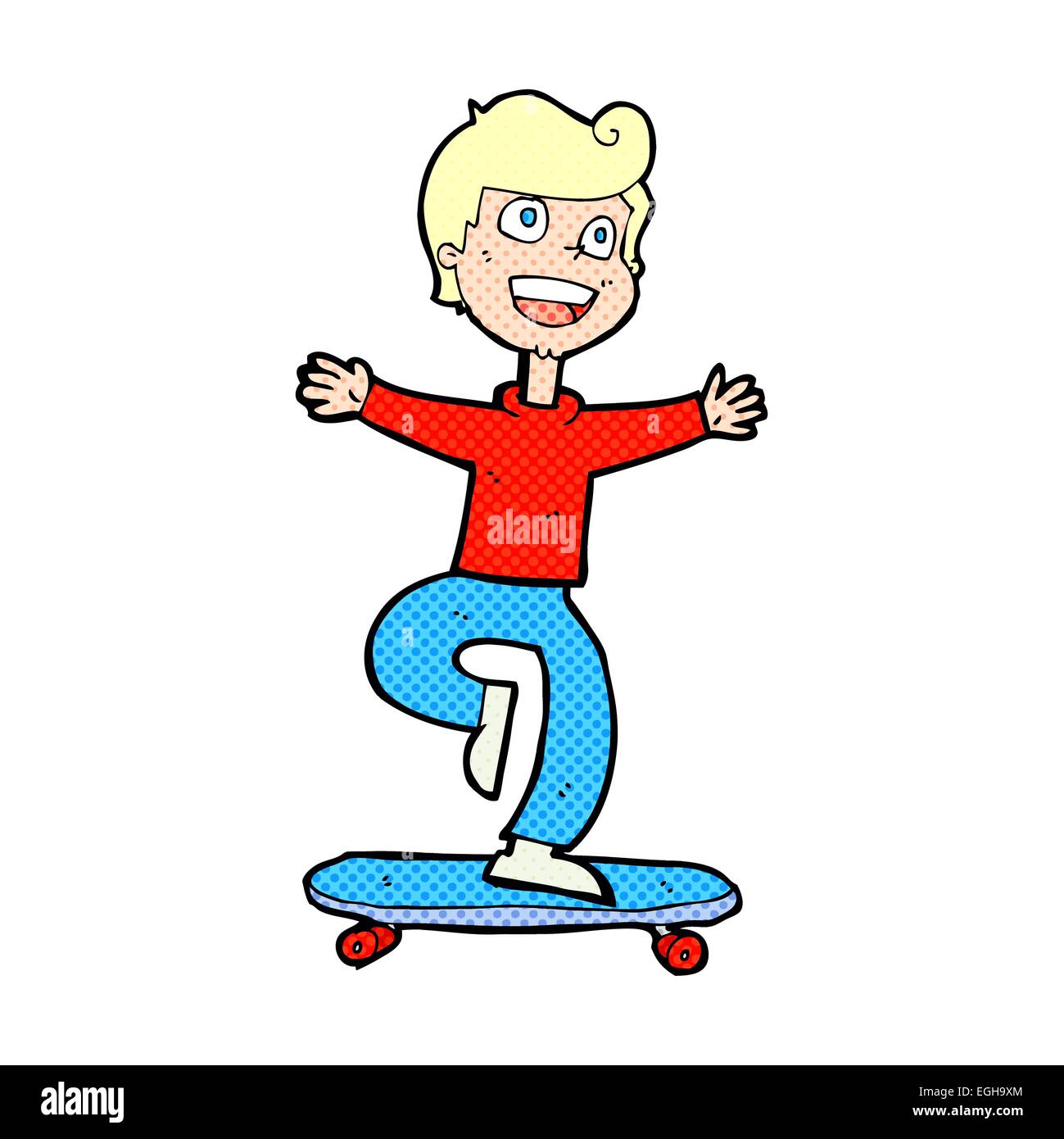 cartoon skater boy Stock Vector Image & Art - Alamy