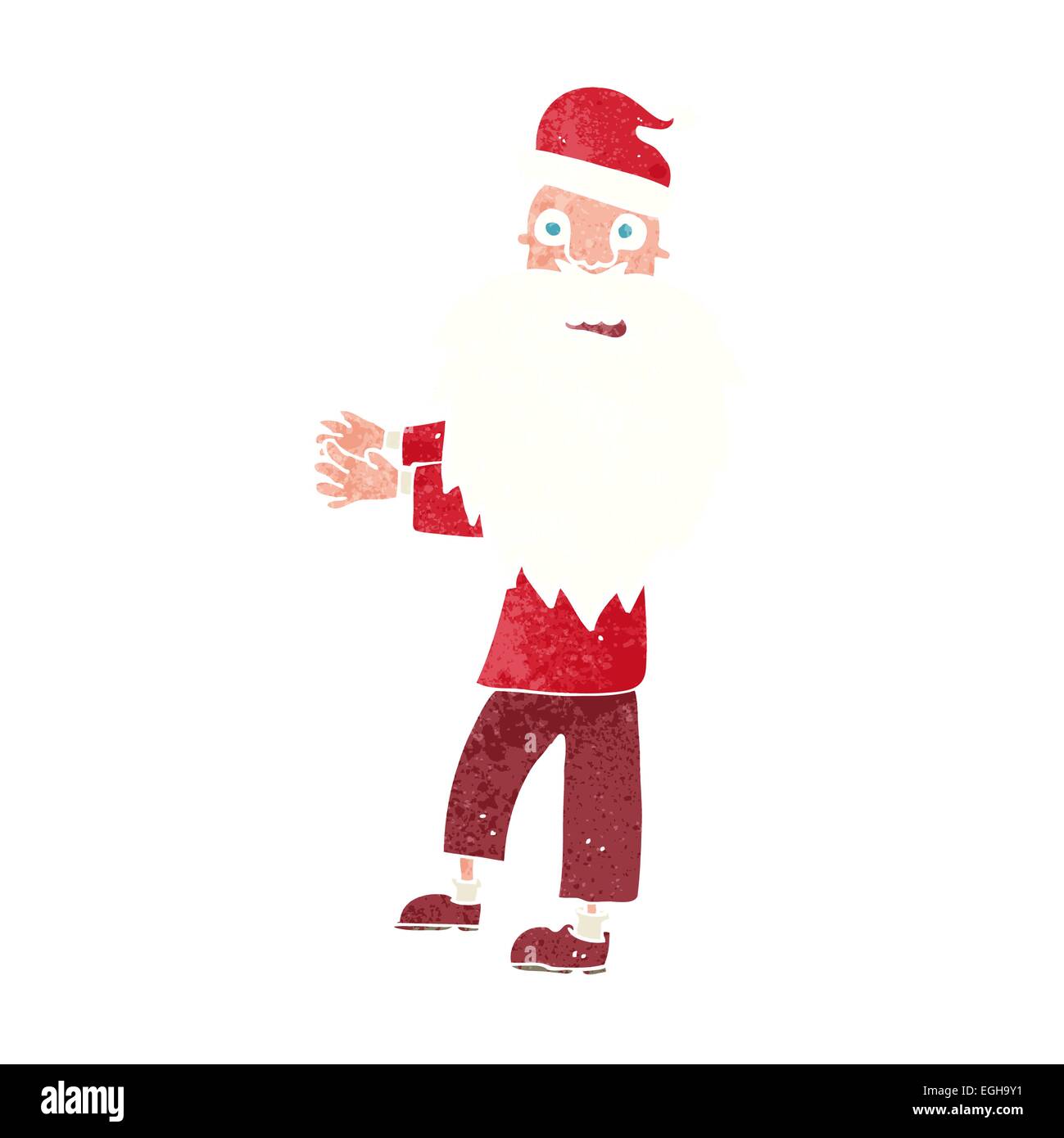 cartoon man in santa hat Stock Vector Image & Art - Alamy