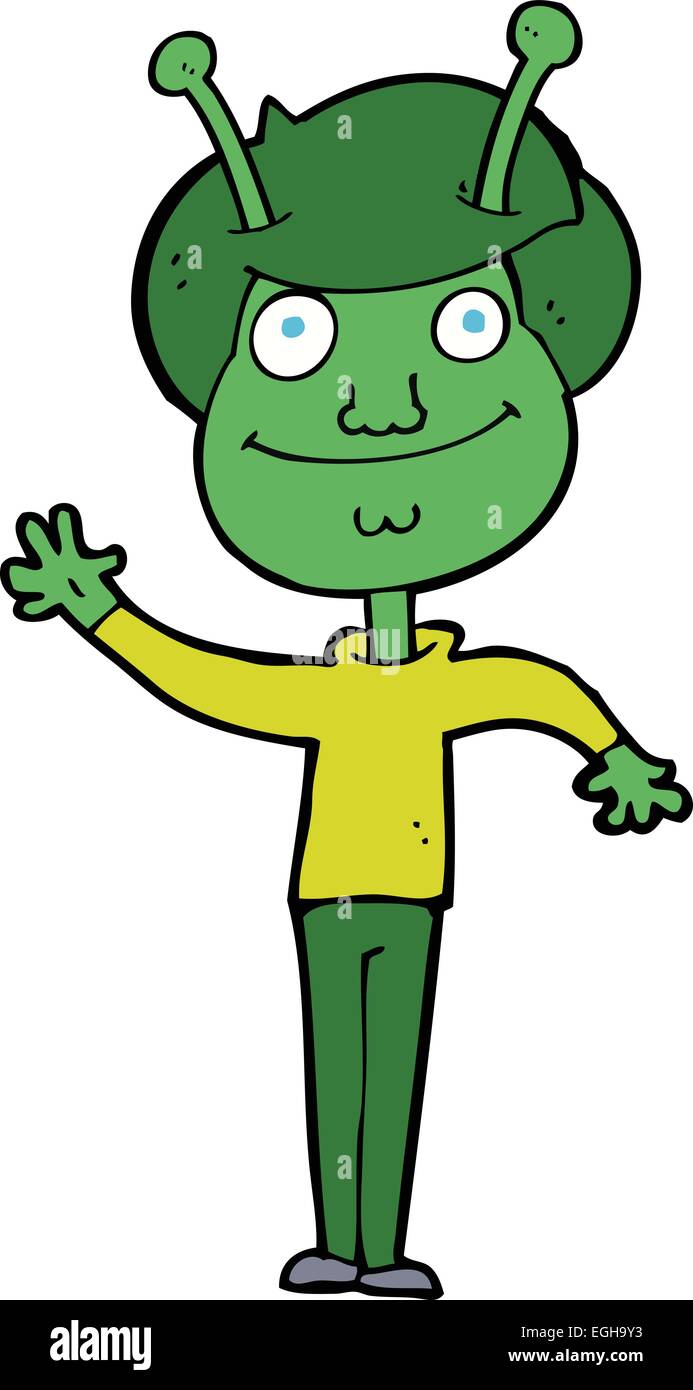 cartoon space alien Stock Vector Image & Art - Alamy
