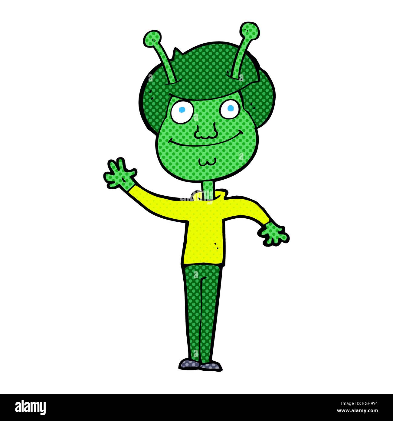 cartoon space alien Stock Vector Image & Art - Alamy