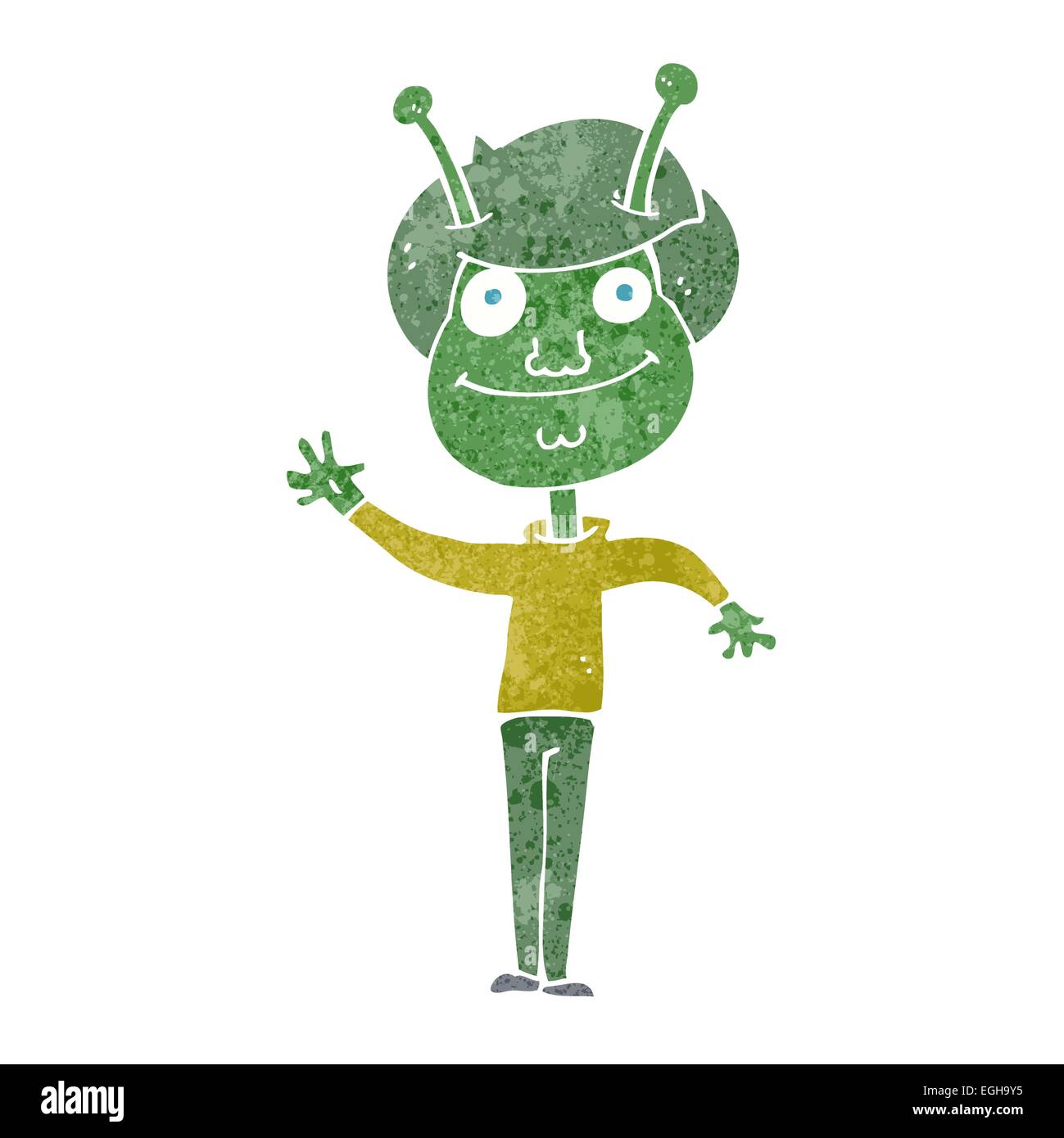 Cartoon alien antennae Cut Out Stock Images & Pictures - Alamy