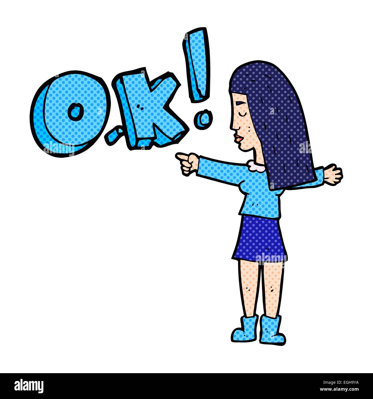 cartoon woman thinking OK Stock Vector Image & Art - Alamy