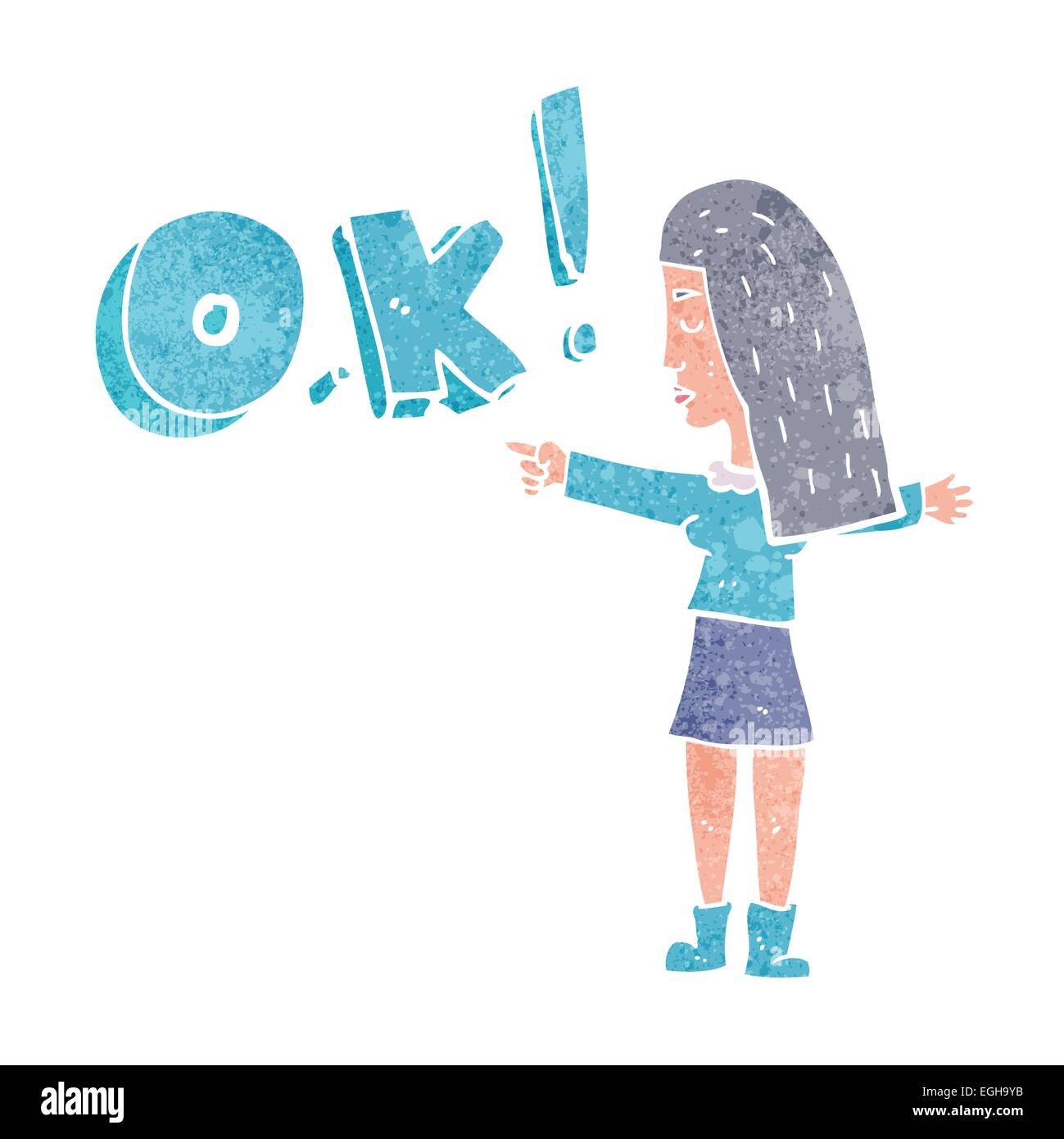 cartoon woman thinking OK Stock Vector Image & Art - Alamy