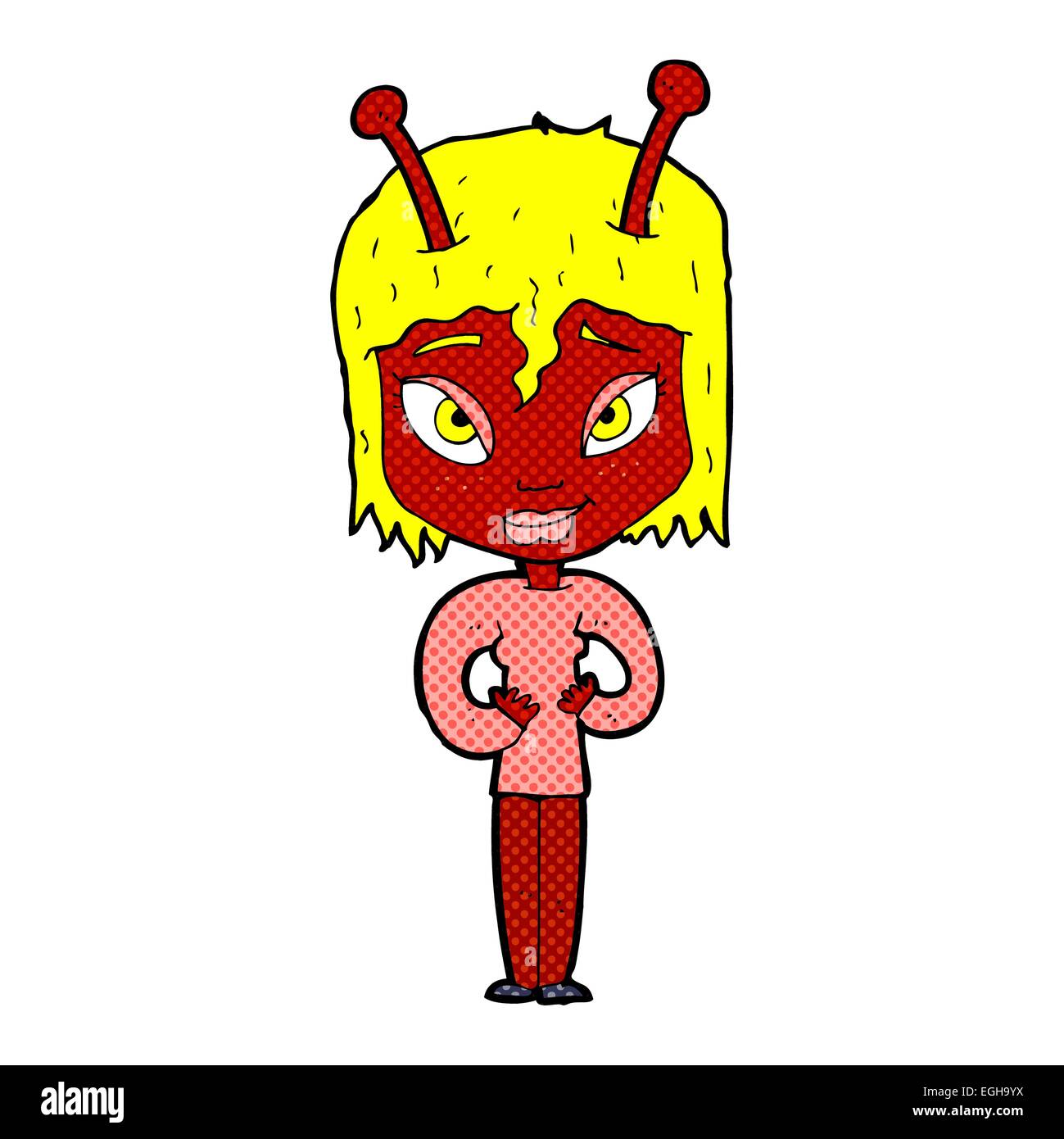 Female alien character Cut Out Stock Images & Pictures - Alamy