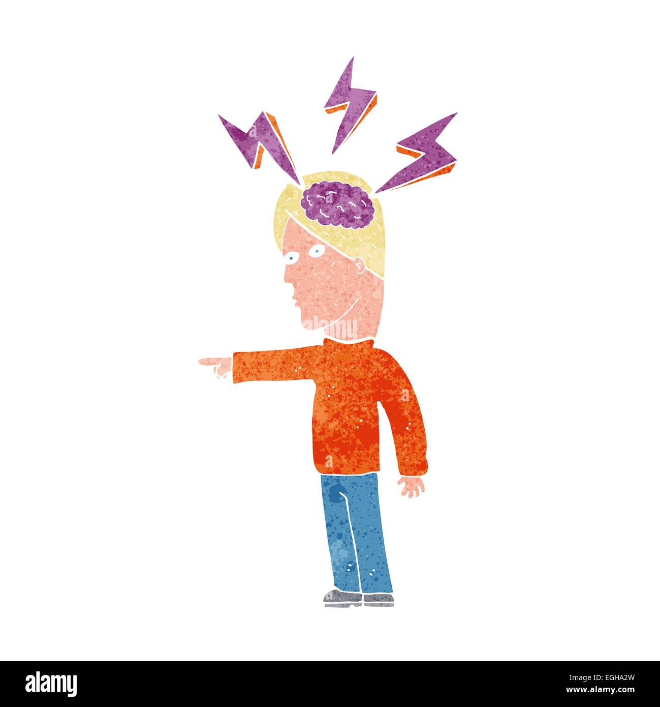 cartoon clever man Stock Vector Image & Art - Alamy