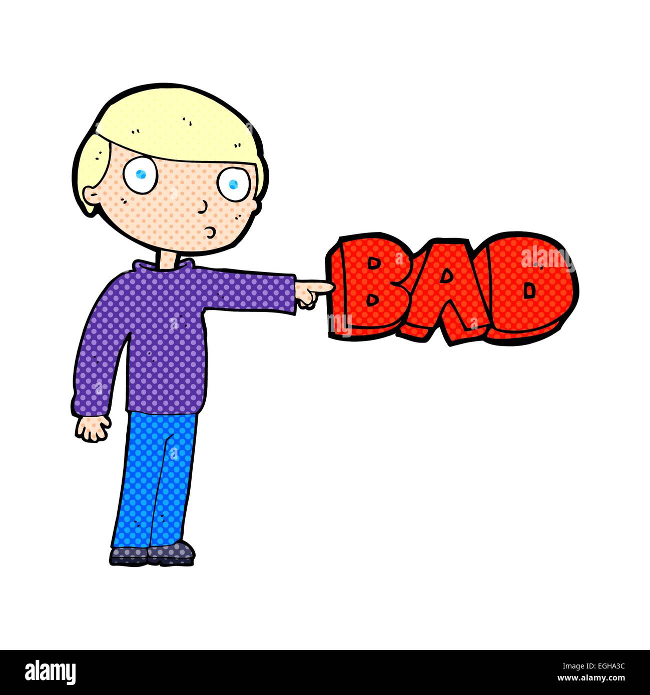 cartoon man pointing out the bad Stock Vector Image & Art - Alamy