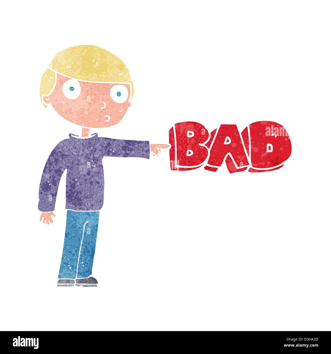 cartoon man pointing out the bad Stock Vector Image & Art - Alamy