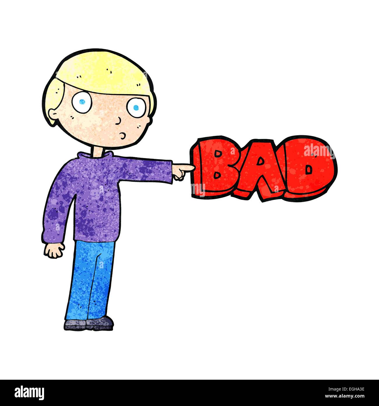 cartoon man pointing out the bad Stock Vector Image & Art - Alamy