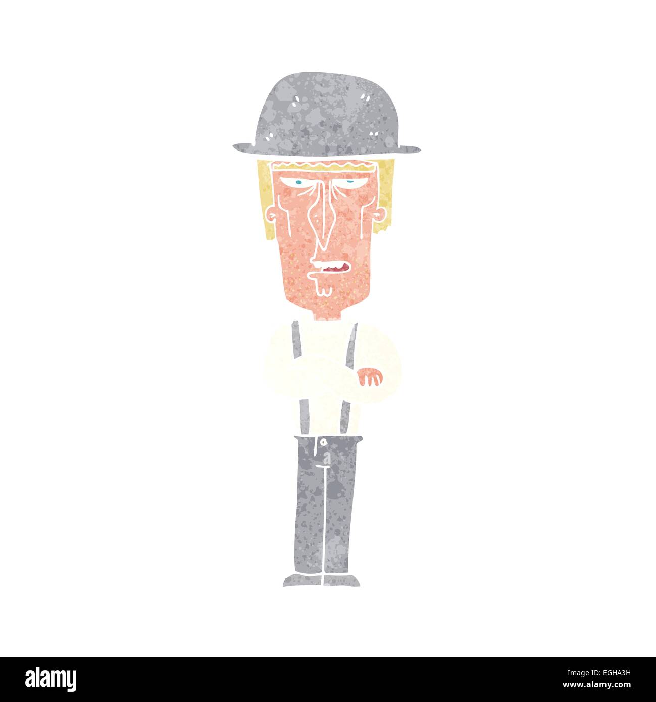 cartoon man wearing hat Stock Vector Image & Art - Alamy