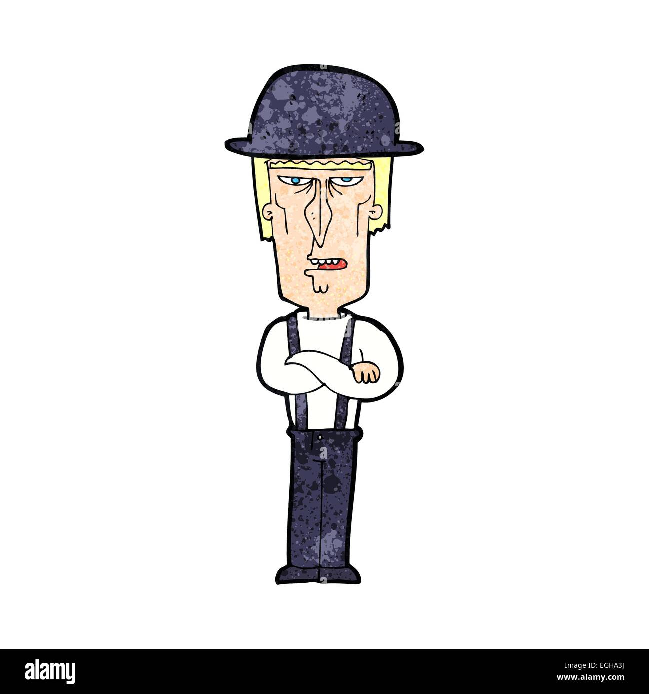 cartoon man wearing hat Stock Vector Image & Art - Alamy