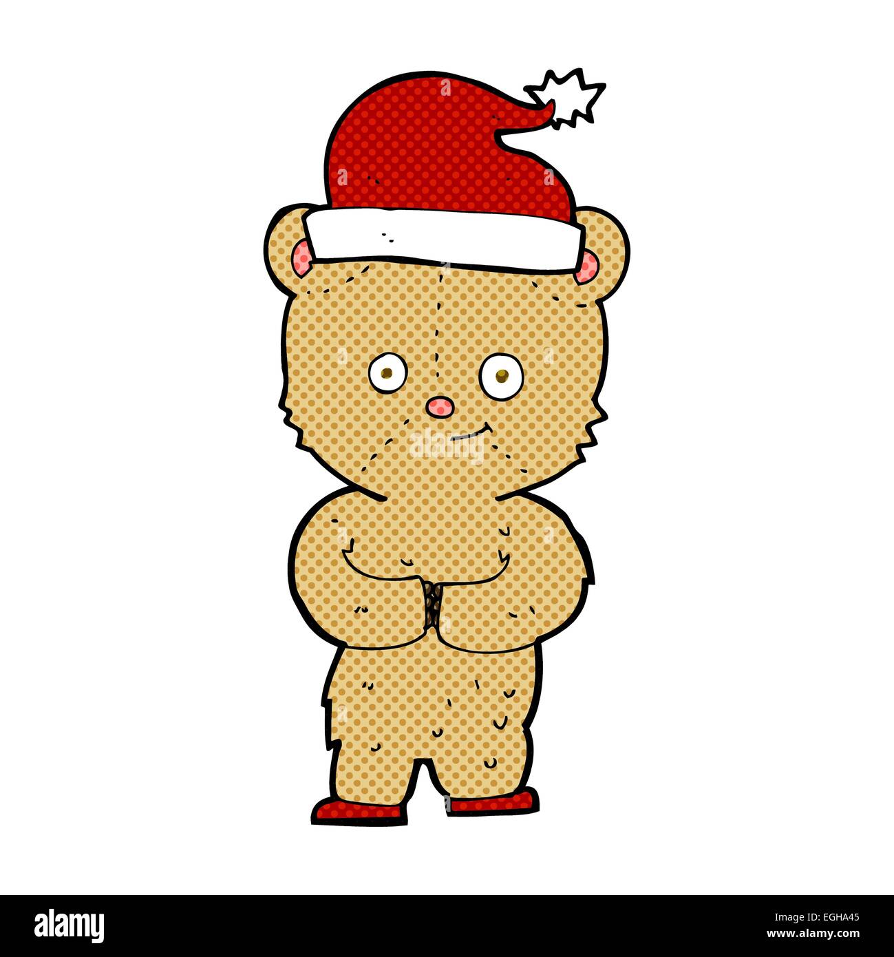 cartoon christmas teddy bear Stock Vector Image & Art - Alamy