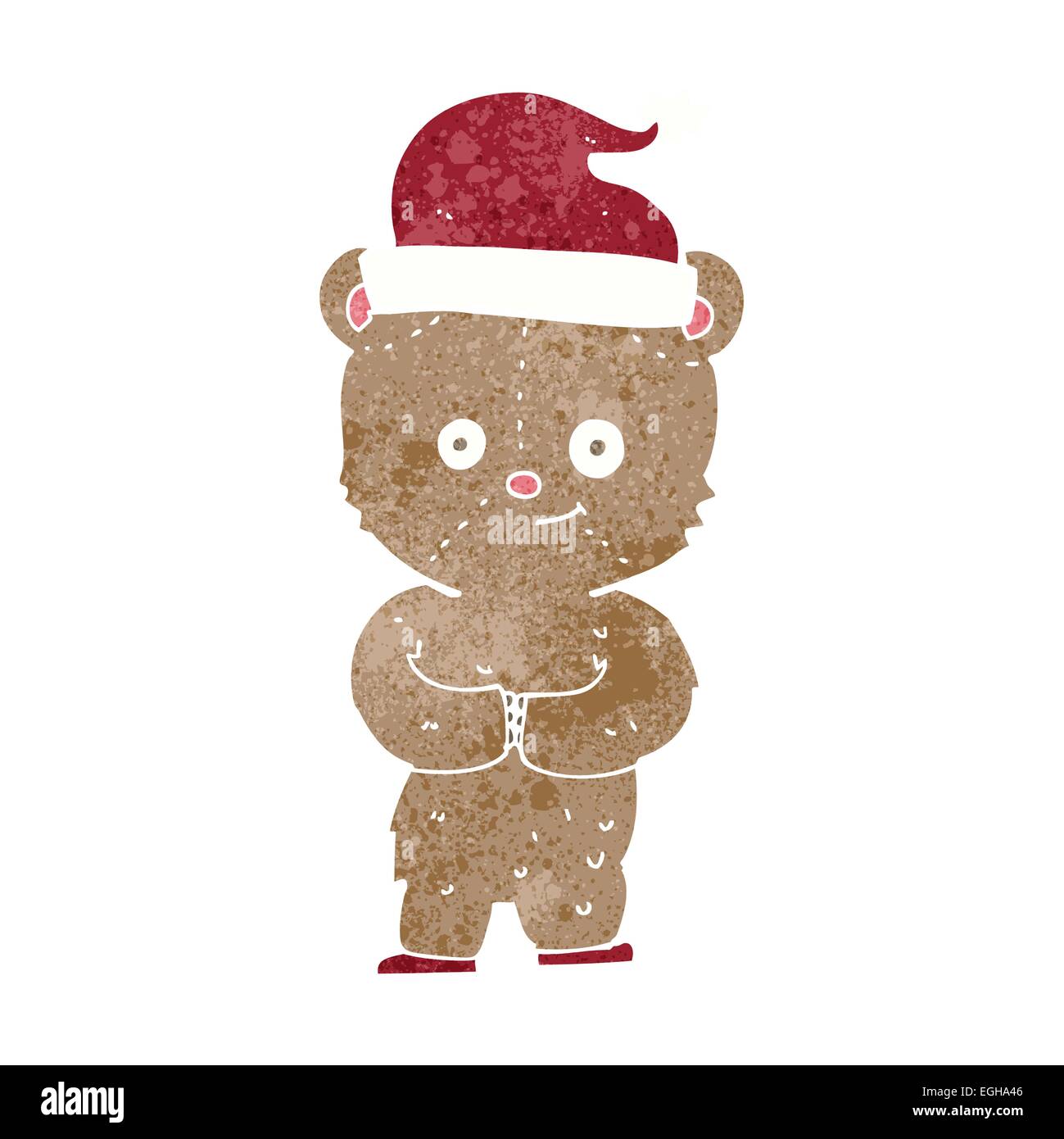 cartoon christmas teddy bear Stock Vector Image & Art - Alamy