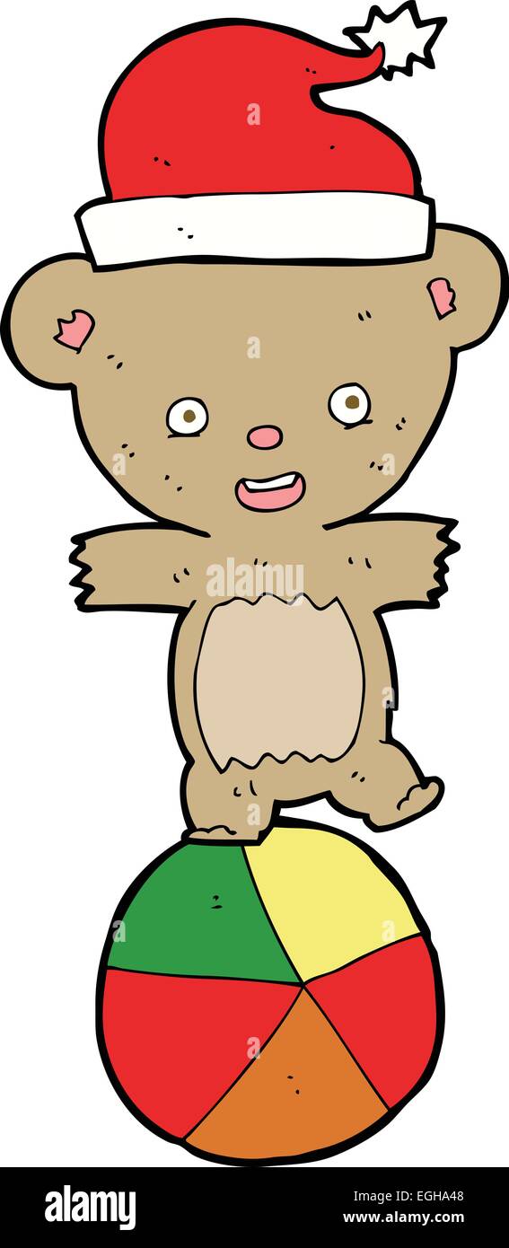 cartoon christmas teddy bear Stock Vector Image & Art - Alamy