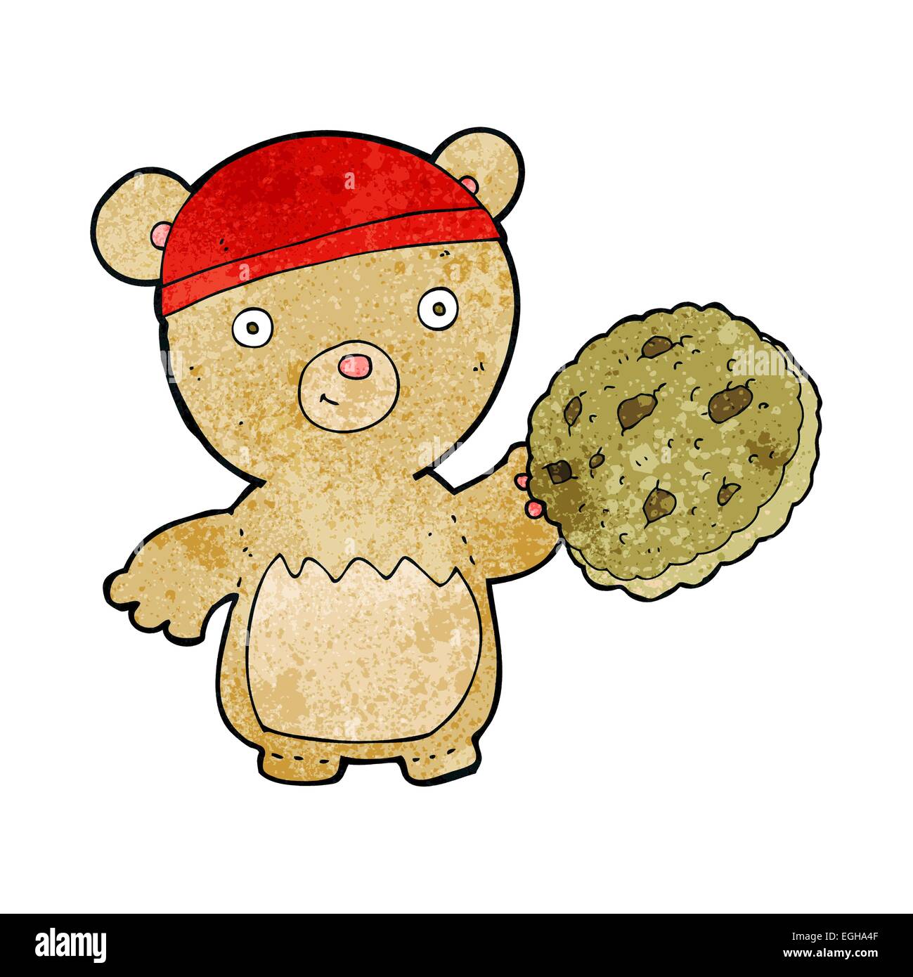 cartoon teddy bear with cookie Stock Vector Image & Art - Alamy